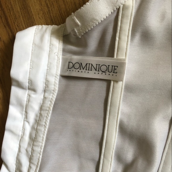 Dominique | Intimates & Sleepwear | Dominique White Satin Torsolette ...